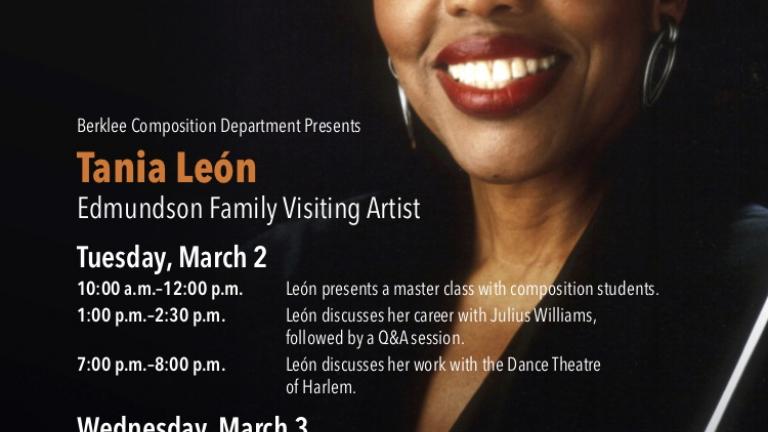 Tania Léon Residency - Composing Process | Berklee College of Music