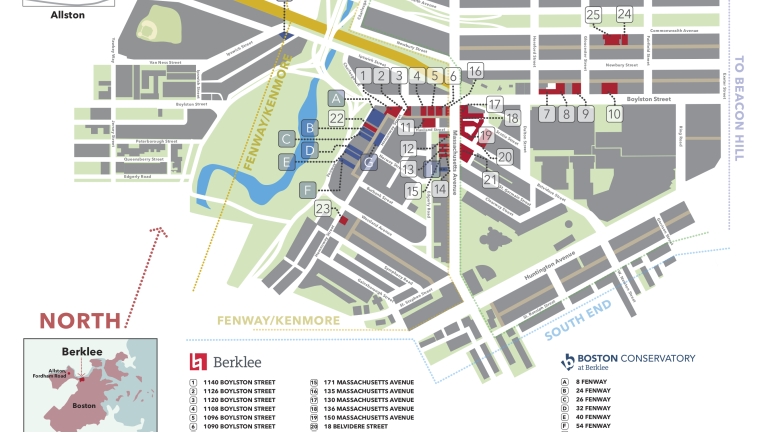 Boston Campus Map | Berklee College of Music