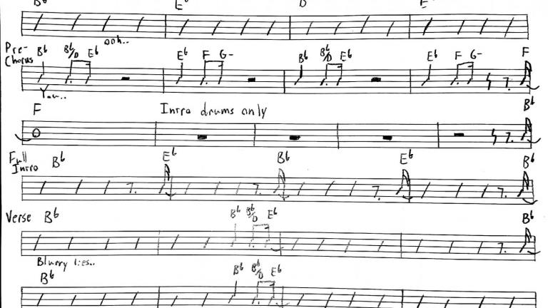 Songwriters: Simple Lead Sheets, Sketches, and Written Parts | Berklee ...